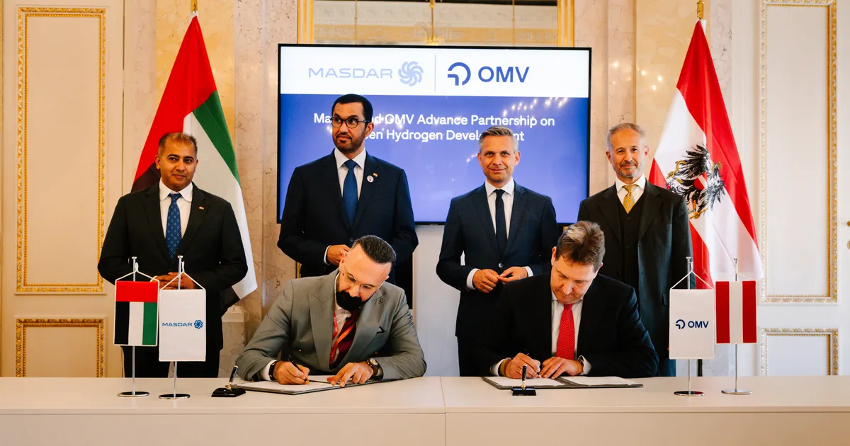 Masdar and OMV Advance Partnership on Green Hydrogen Development | OMV.com